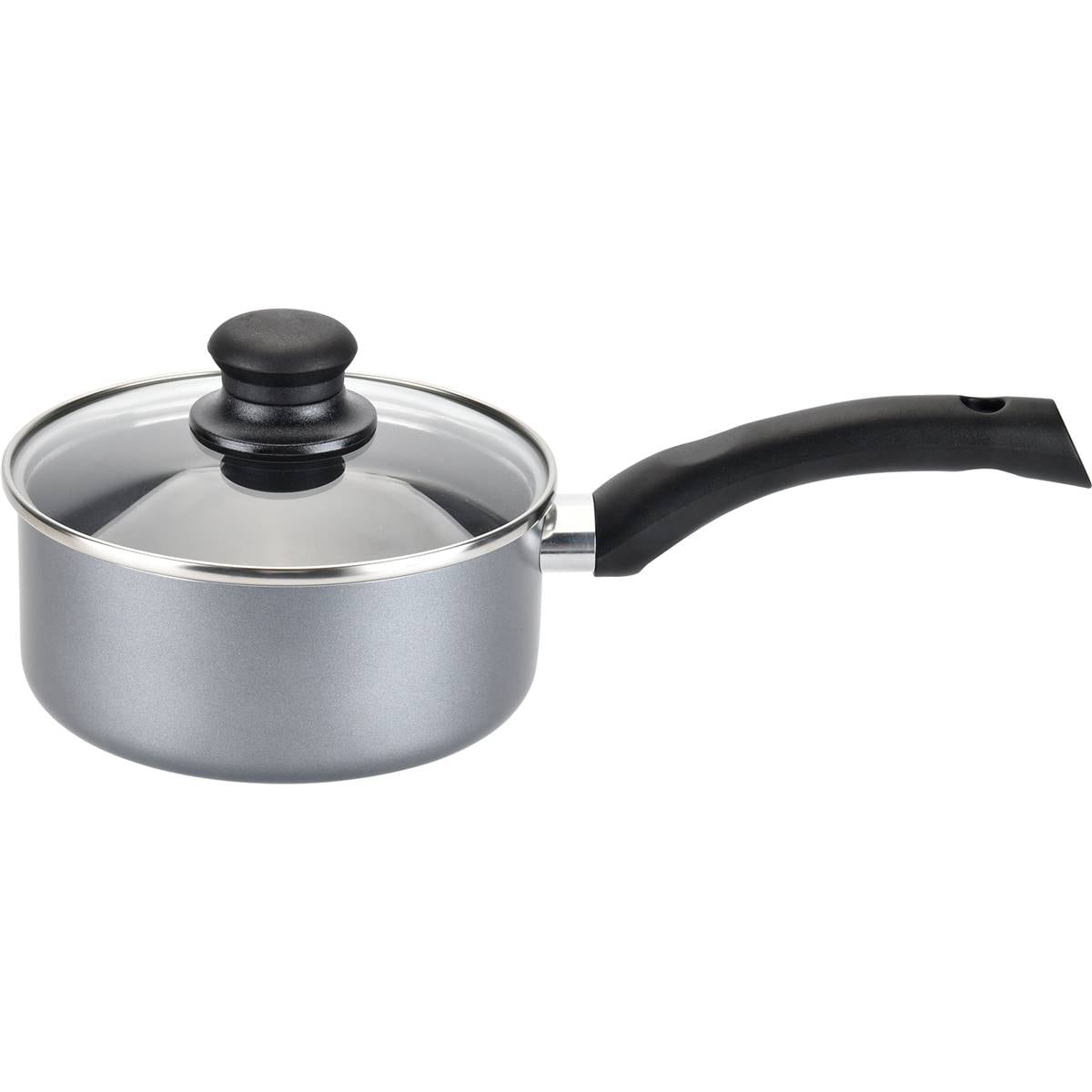 Essentials Non-stick 16cm Saucepan With Lid Each | Woolworths