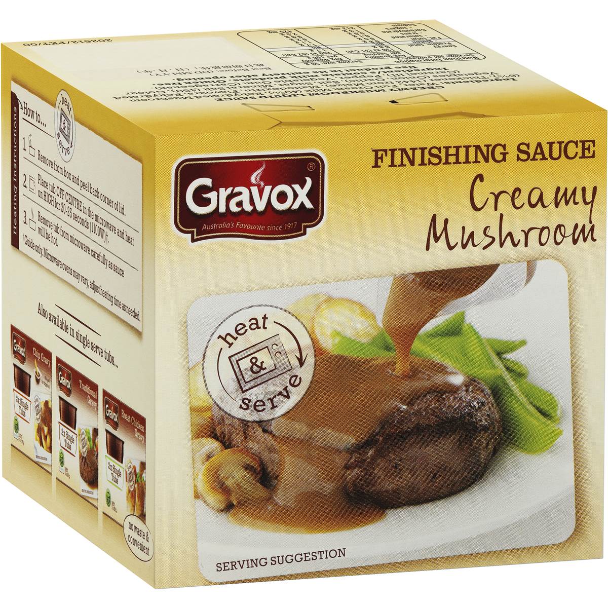 Gravox Mushroom Gravy Single Serve Tub 2 Pack | Woolworths