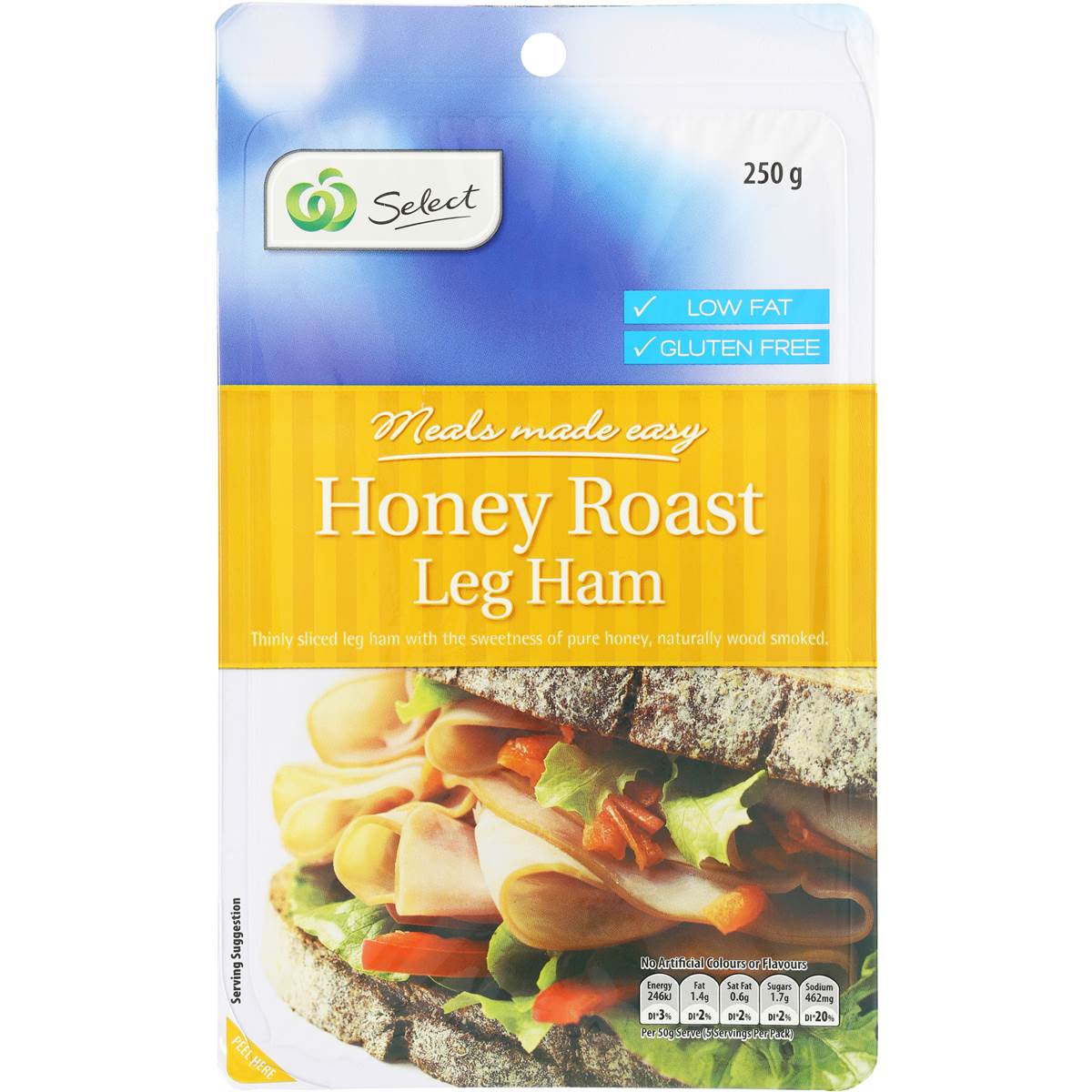 Woolworths Select Ham Honey 250g | Woolworths