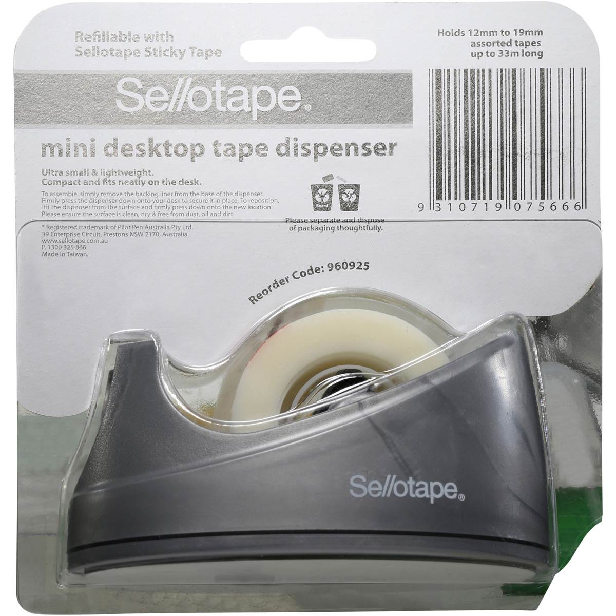 Sellotape Tape Mini Dispenser each | Woolworths