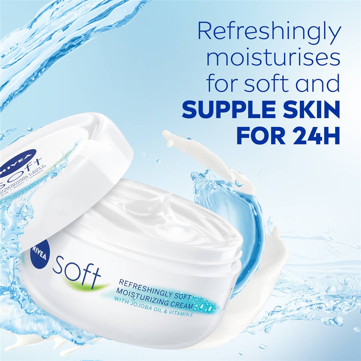 Nivea Soft Moisturiser For Face And Body Mini Tub 50ml | Woolworths