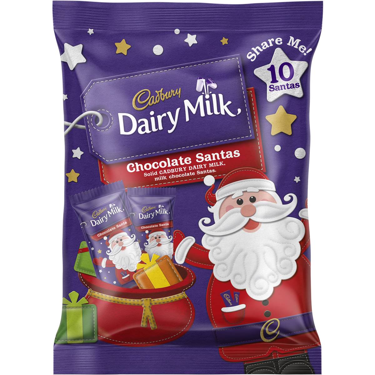 Cadbury Chocolate Mini Santas 150g Bag | Woolworths