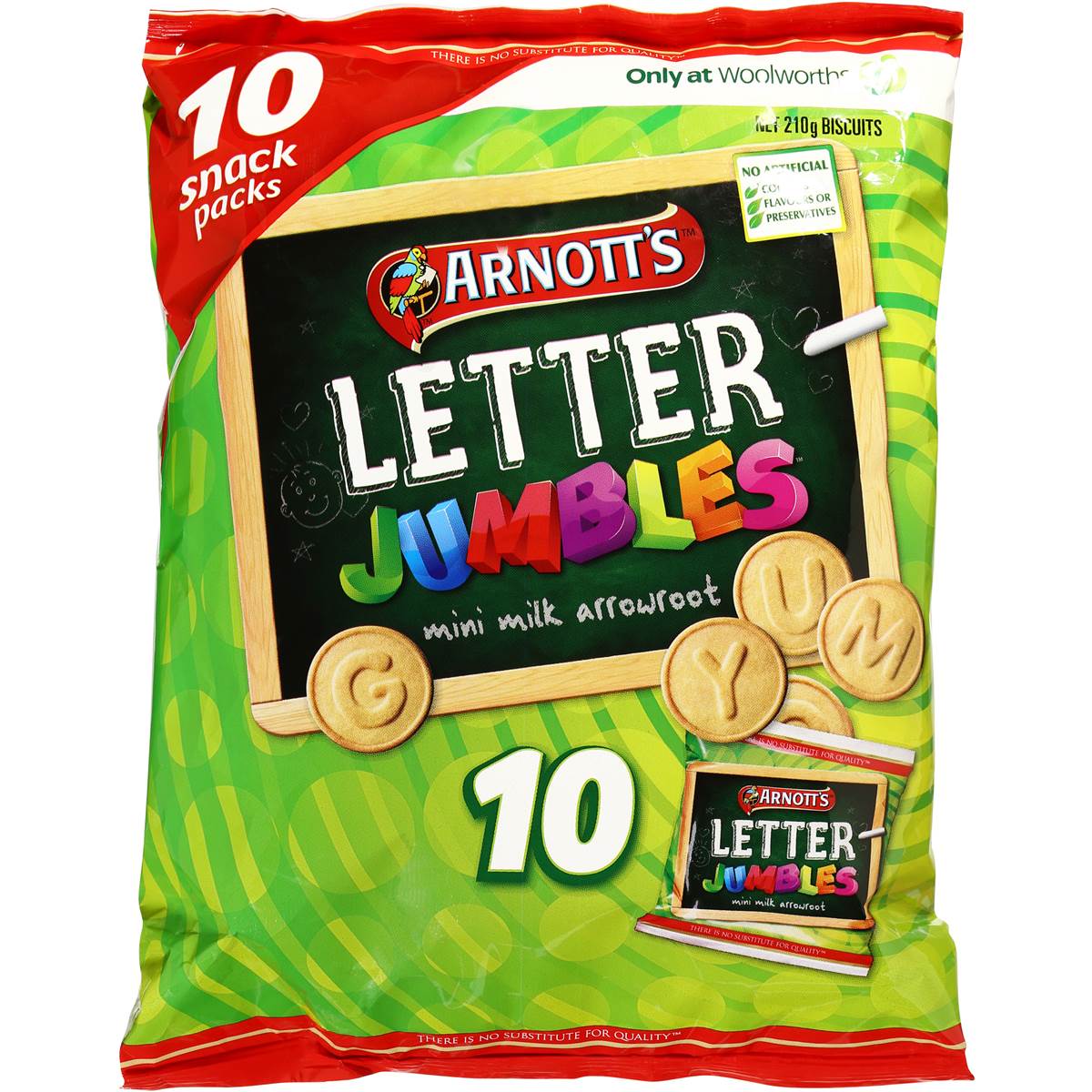 Arnott's Letter Jumbles Multipack 10 Pack 210g | Woolworths