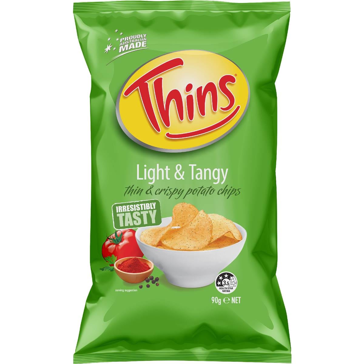 Thins Light & Tangy 90g | Woolworths