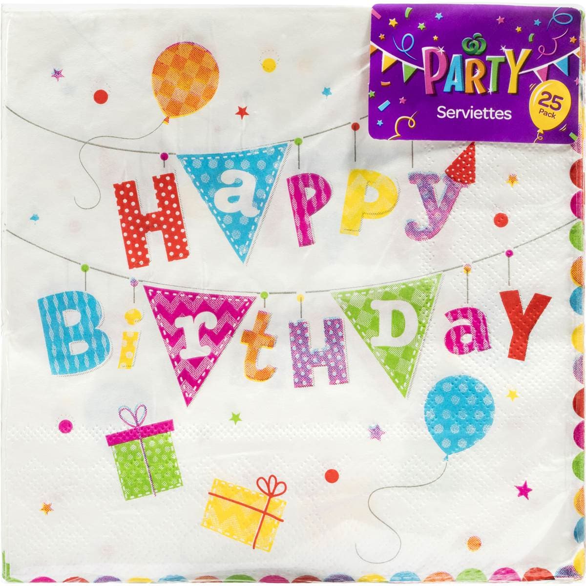 Woolworths Party Entertaining Serviettes 25 Pack | Woolworths