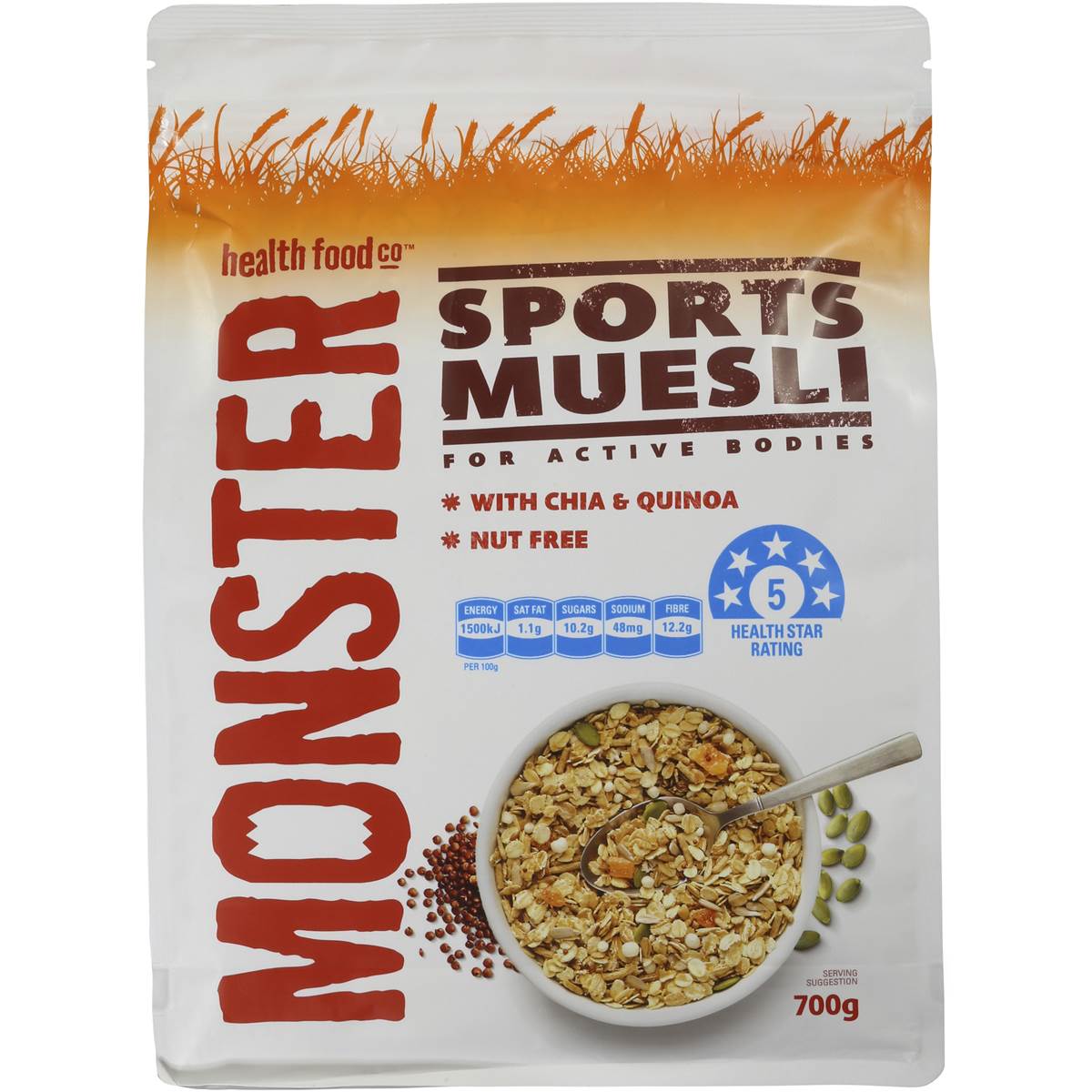 Monster Sports Muesli 700g | Woolworths