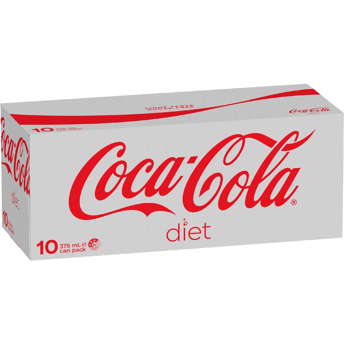 Coca - Cola Diet Soft Drink Multipack Cans 375ml X 10 Pack | Woolworths