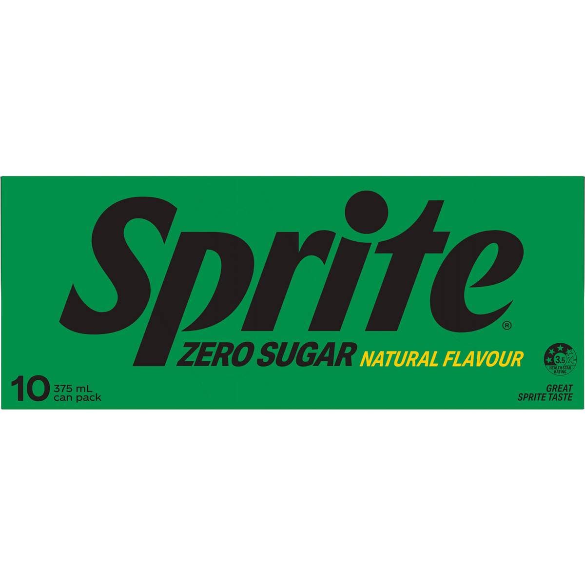 Sprite Zero Sugar Lemonade Soft Drink Multipack Cans 375ml X10 Pack ...