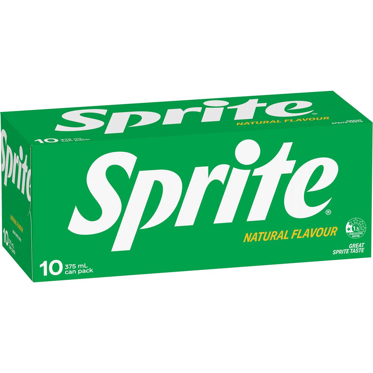Sprite Lemonade Soft Drink Multipack Cans 375ml X10 Pack | Woolworths