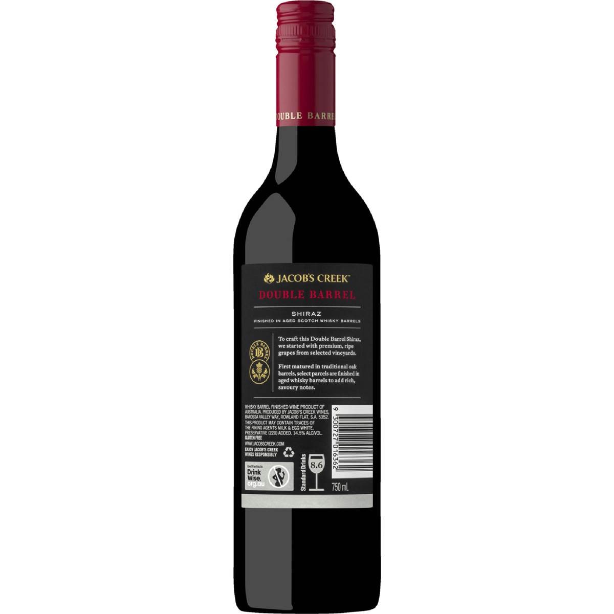 Jacob's Creek Double Barrel Shiraz 750ml | Woolworths