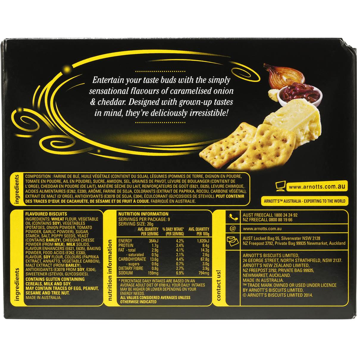 Arnott's Shapes Sensations Onion & Cheddar 180g | Woolworths Arnott's Shapes Sensations Onion & Cheddar 180g | Woolworths
