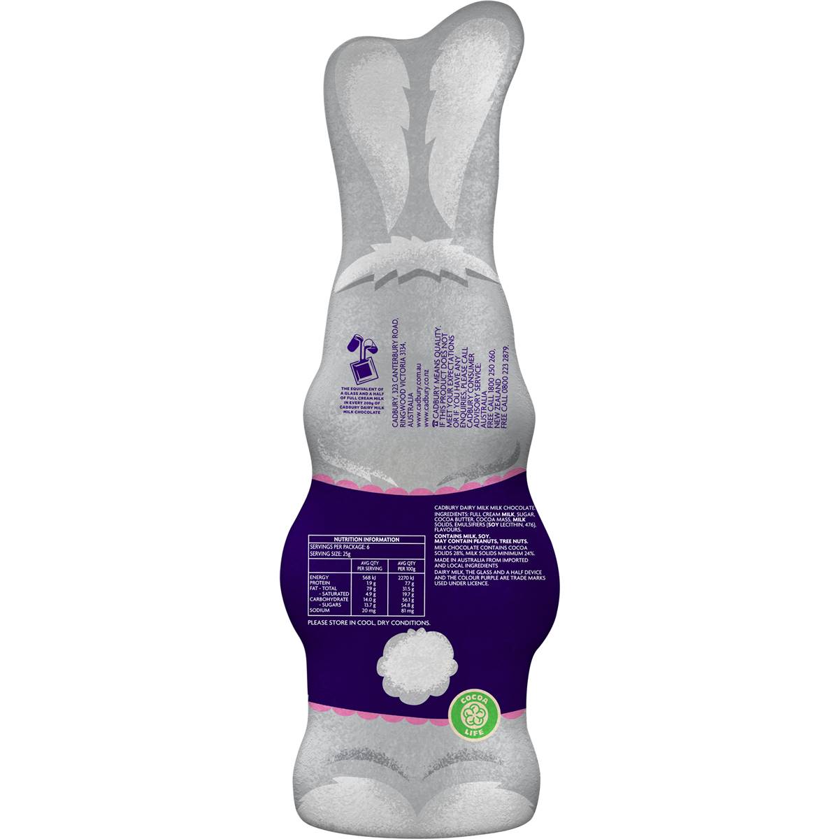 Cadbury Chocolate Easter Bunny 150g | Woolworths