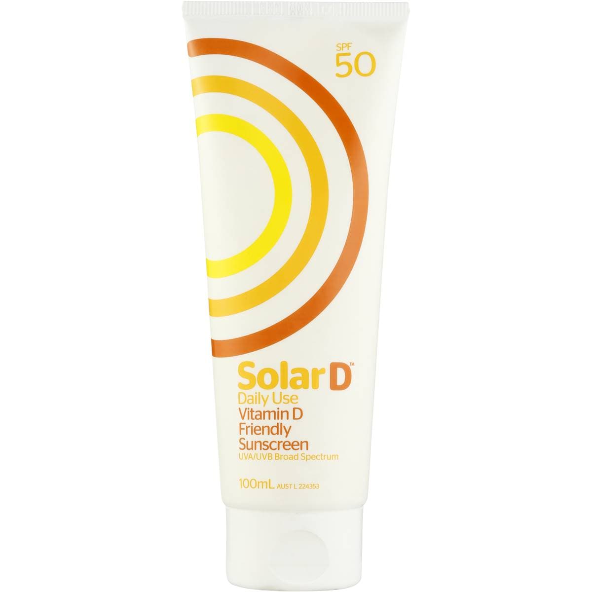 Solar D Daily Use Spf 50 Sunscreen Tube 100ml | Woolworths