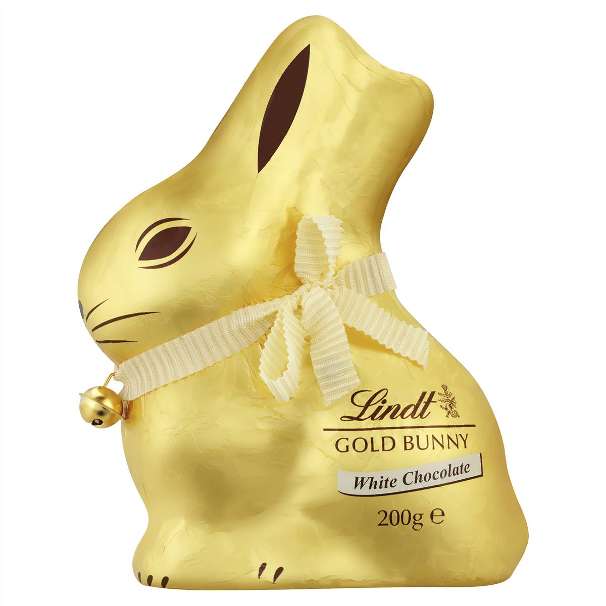 Lindt White Chocolate Gold Bunny White 200g | Woolworths