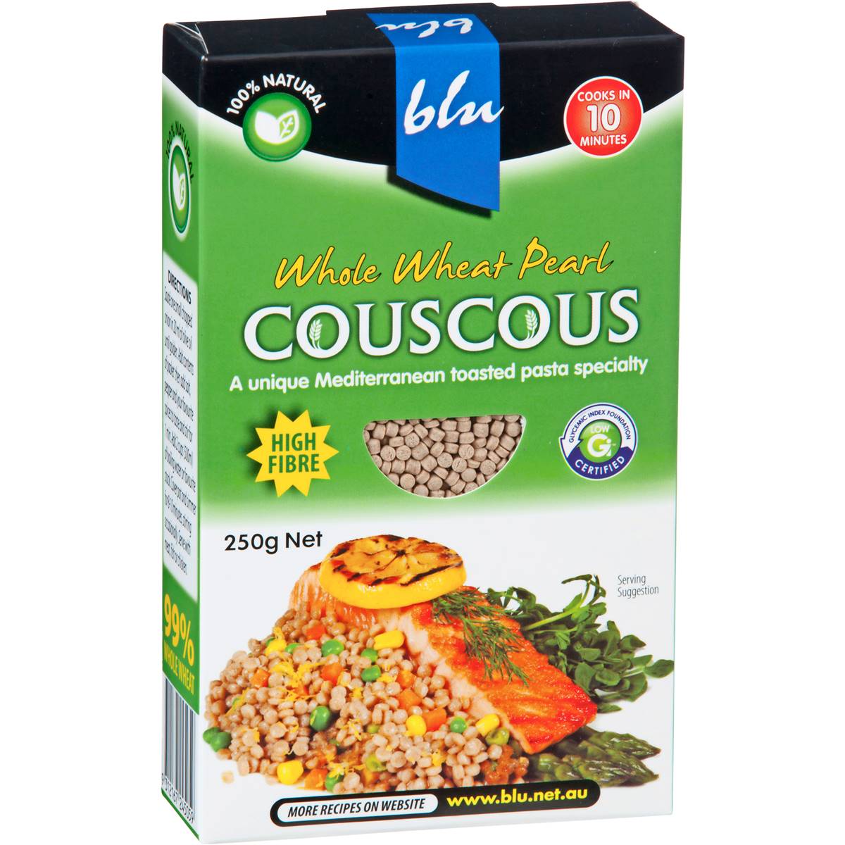 Blu Whole Wheat Pearl Couscous 250g | Woolworths