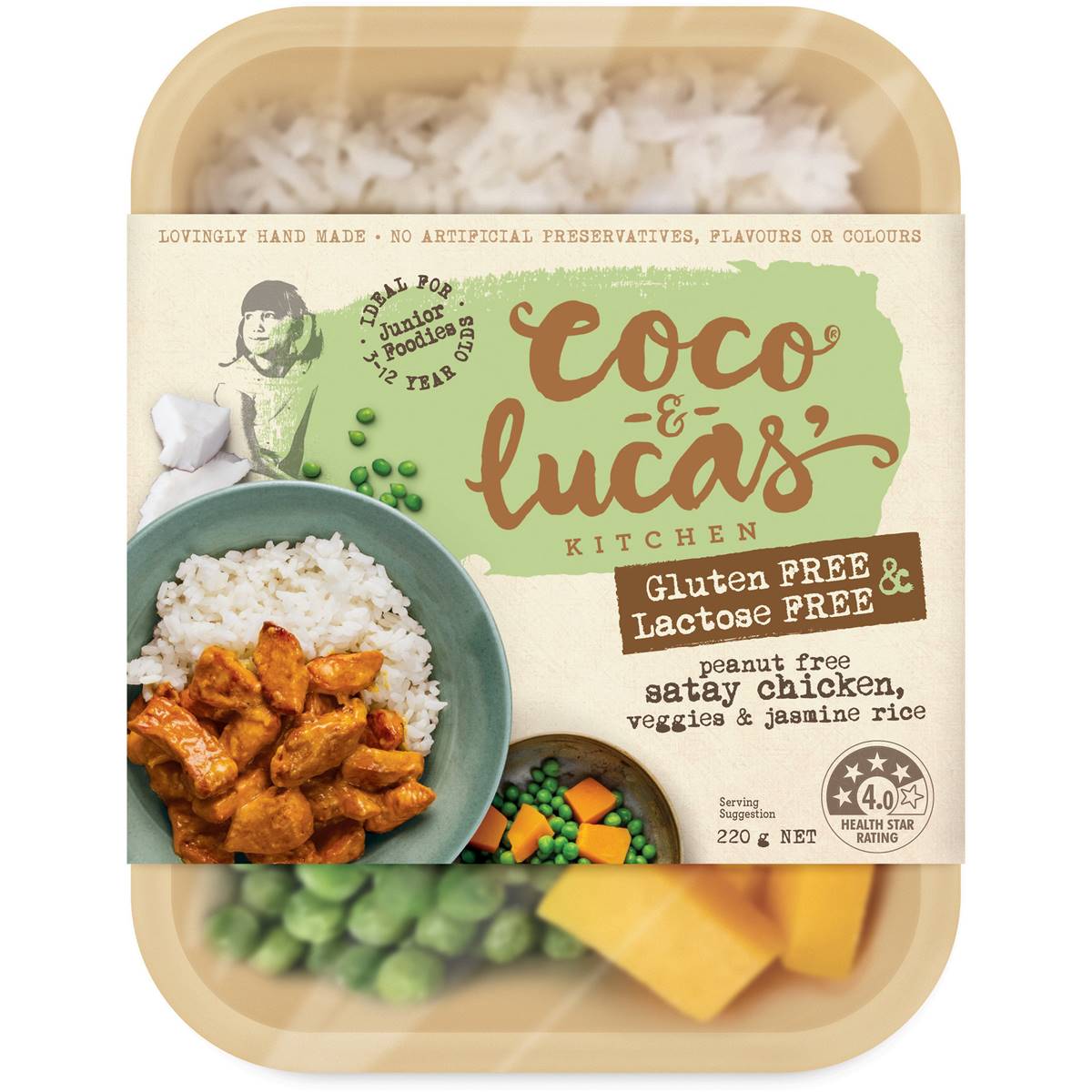 Coco & Lucas' Gluten& Lactose Free Satay 220g | Woolworths