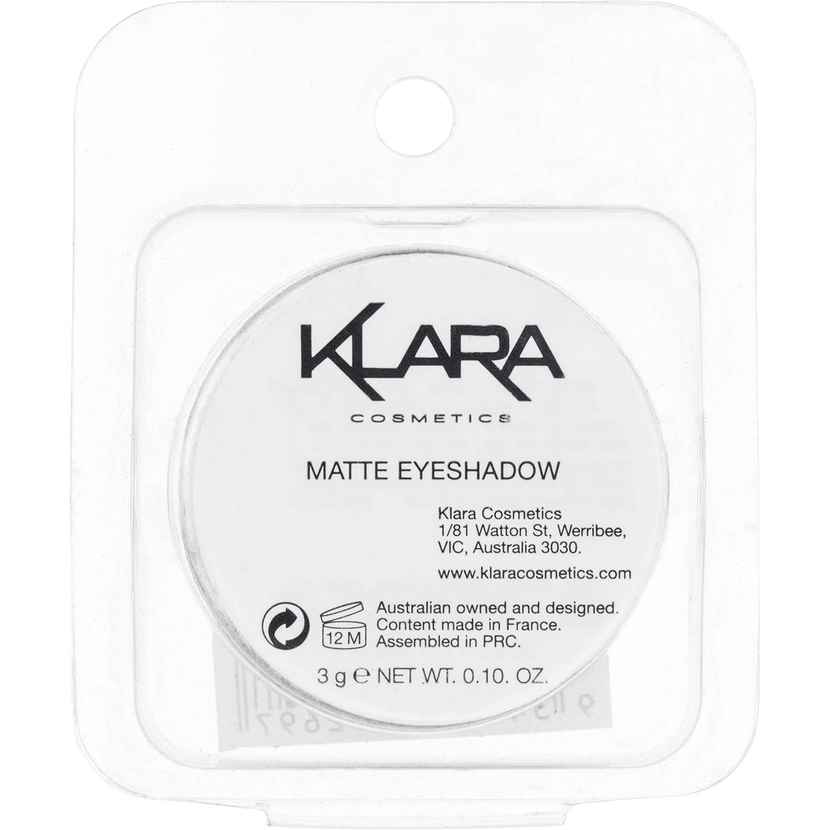 Klara Cosmetics 17 Australis Blue Refill Each | Woolworths