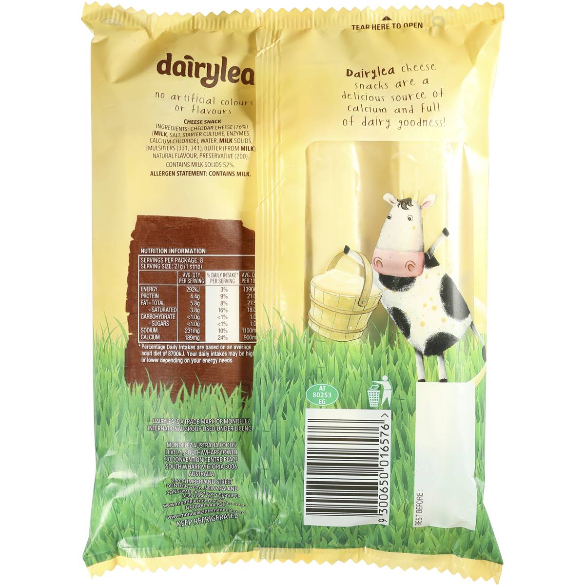 Dairylea Strip Cheese Sticks 168g | Woolworths