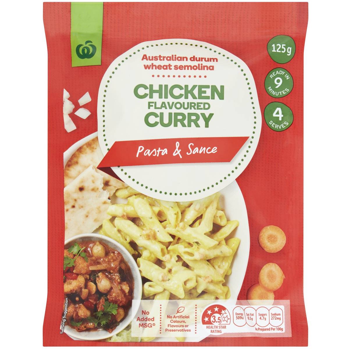 Woolworths Chicken Curry Pasta 125g | Woolworths