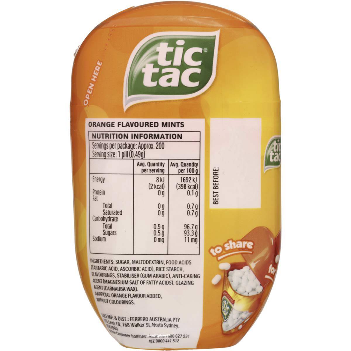 Orange Tic Tac Nutritional Information Nutrition Ftempo orange-tic-tac-nutritional-information-nutrition-ftempo