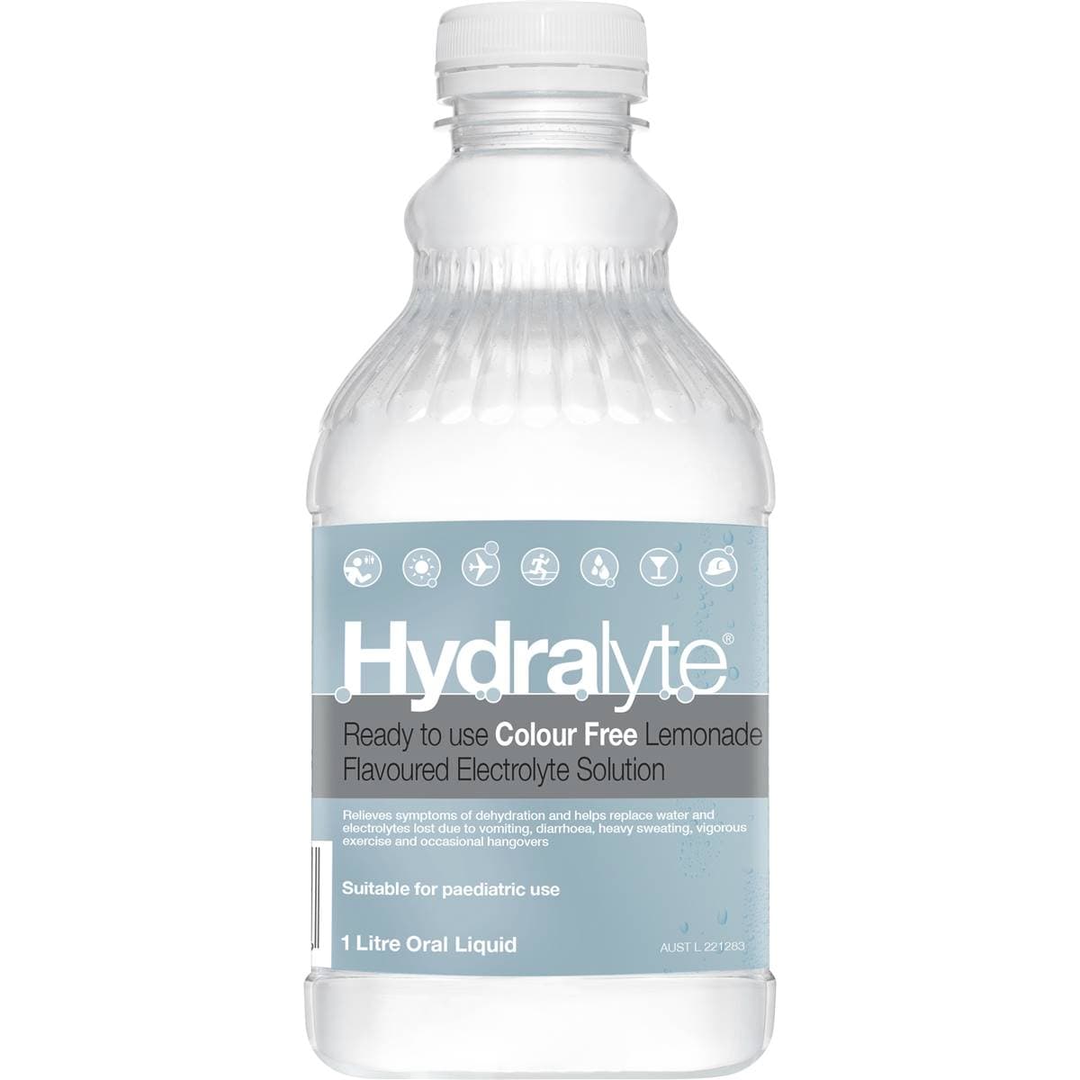 Hydralyte Colour Free Lemonade 1l | Woolworths