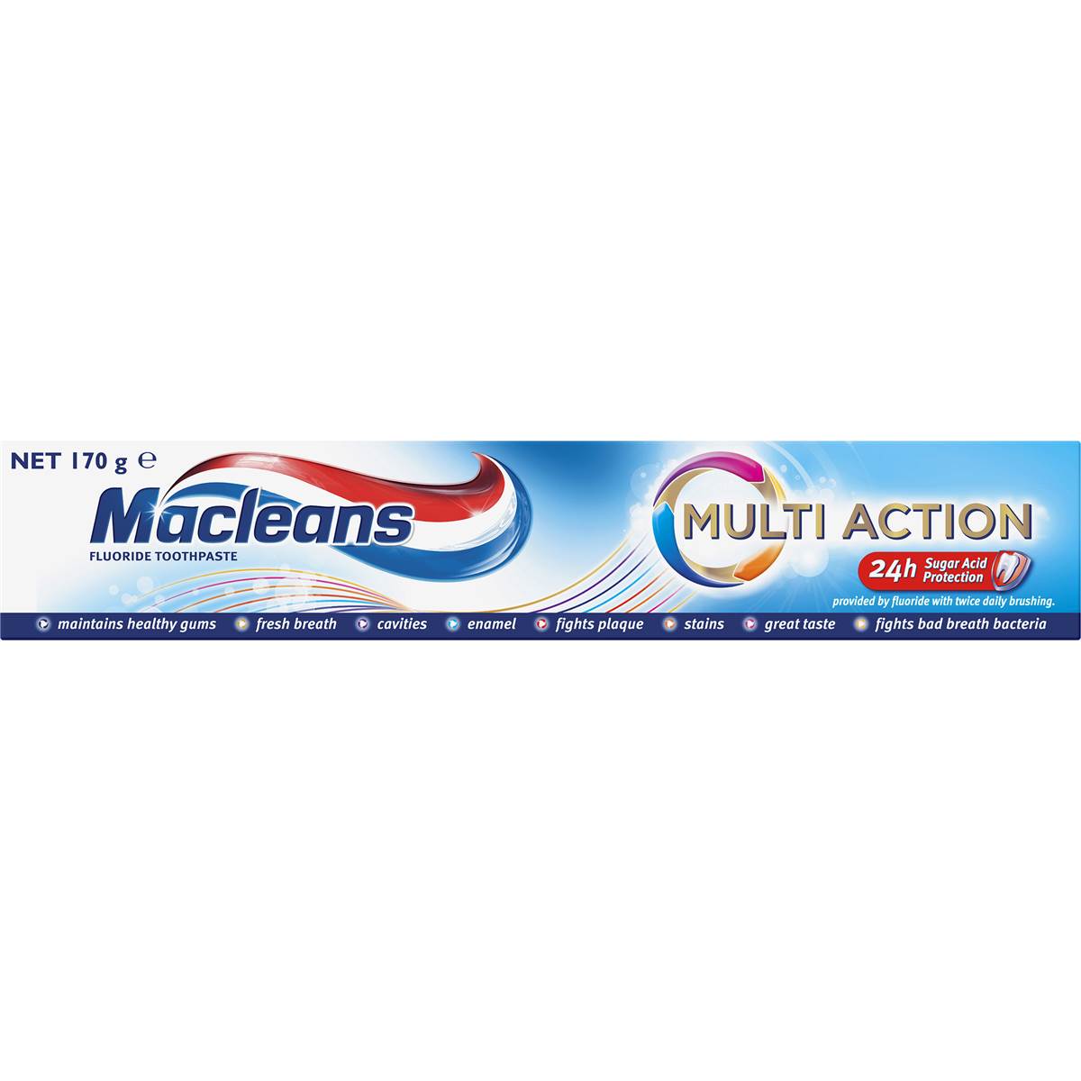 Macleans Toothpaste Multi Action Whitening Fluoride Toothpaste 170g ...