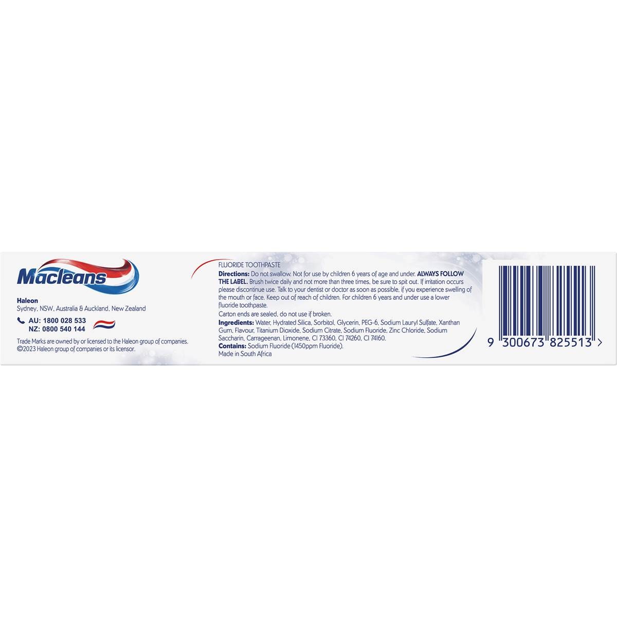 Macleans Toothpaste Multi Action Whitening Fluoride Toothpaste 170g ...