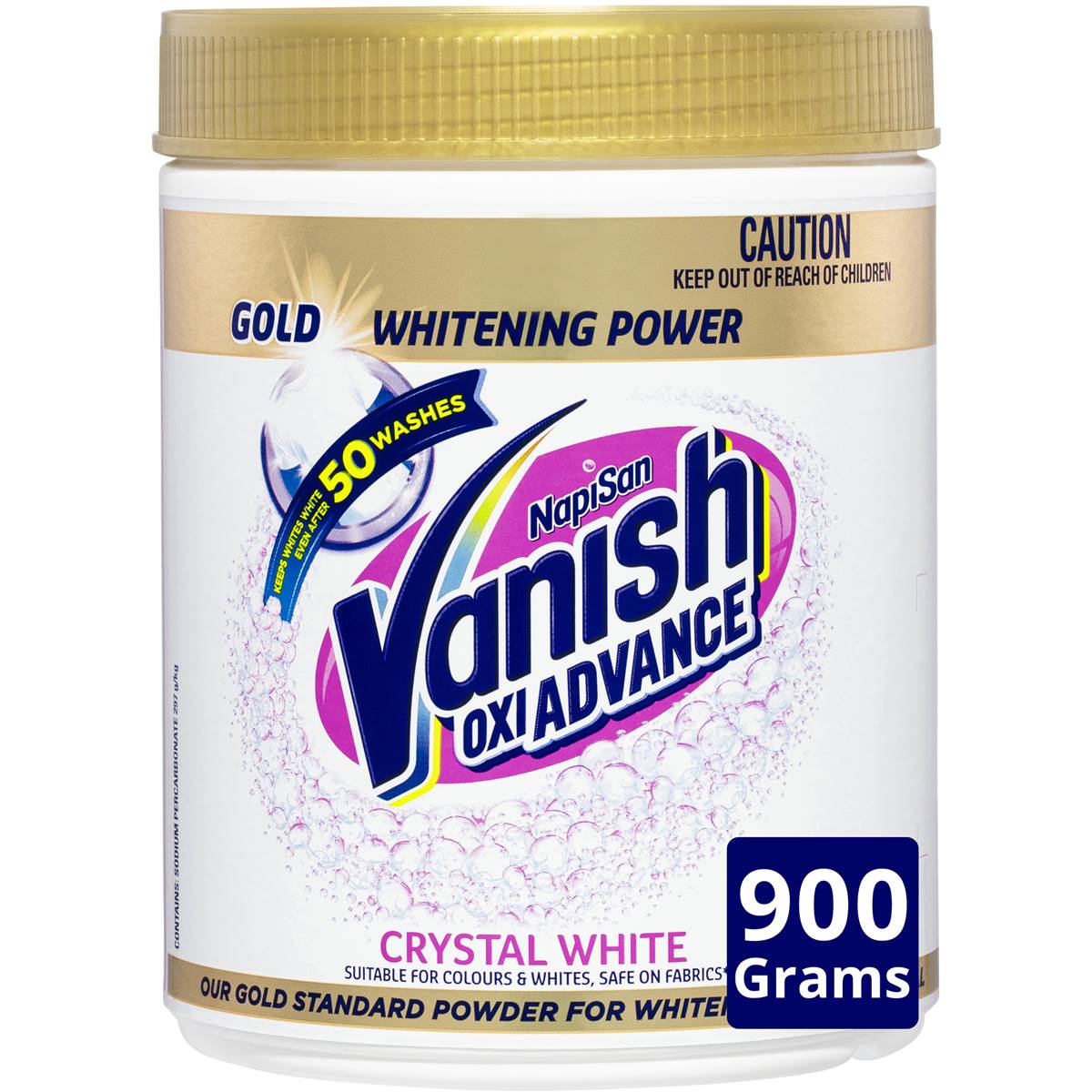 Vanish Napisan Gold Multi Power Stain Remover Powder White 900g ...