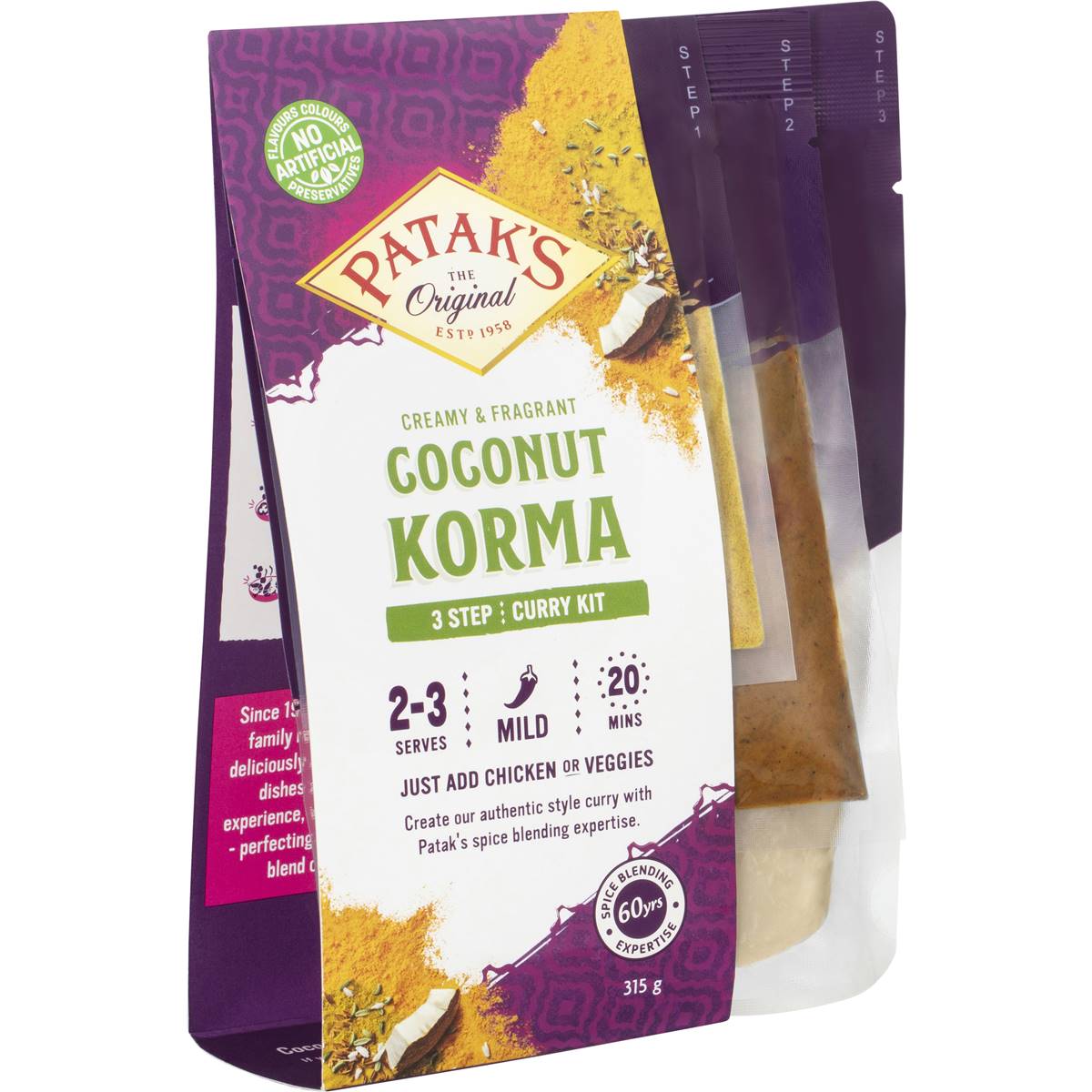 Patak's Korma Curry Kit 315g | Woolworths