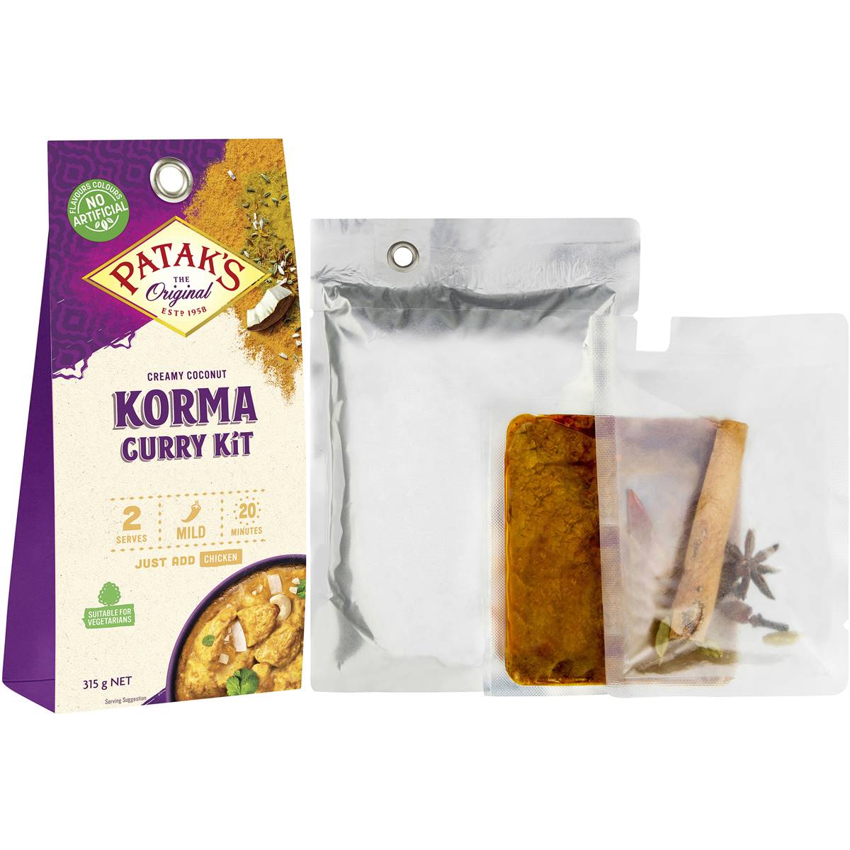 Patak's Korma Curry Kit 315g | Woolworths