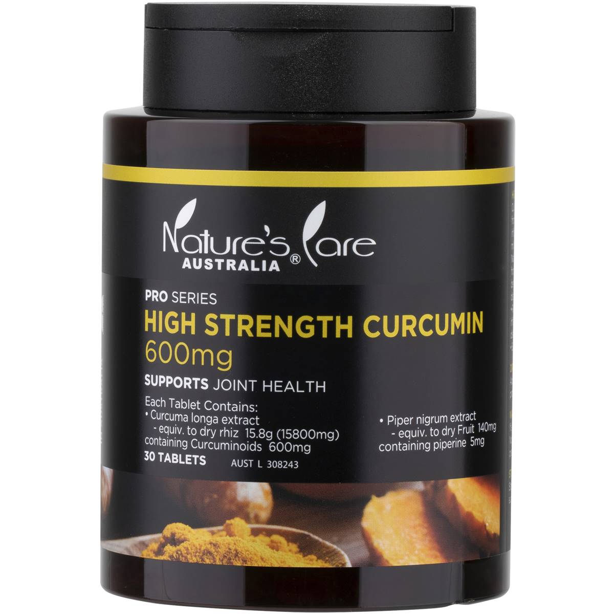 Nature's Care Pro High Strength Curcumin 600mg 30 Capsules | Woolworths