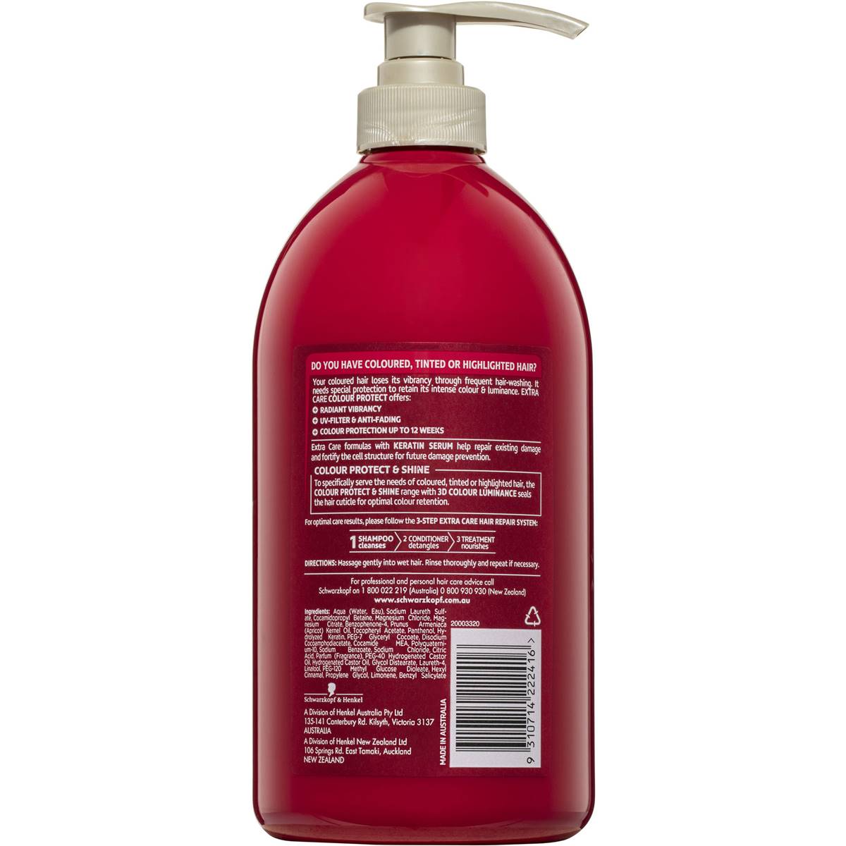 Extra Care Colour Protect & Shine Shampoo 900ml | Woolworths