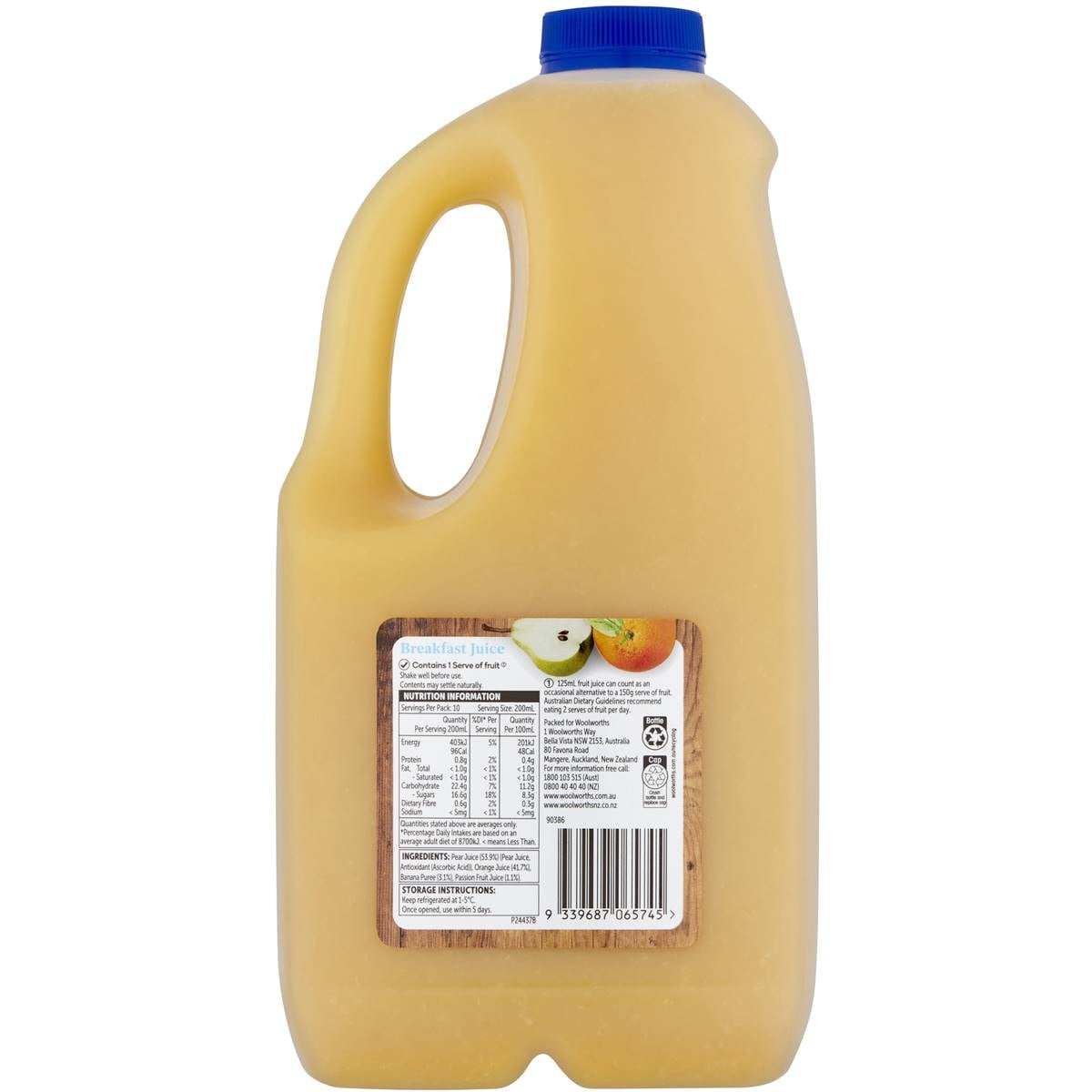 Woolworths Breakfast Juice 2l | Woolworths