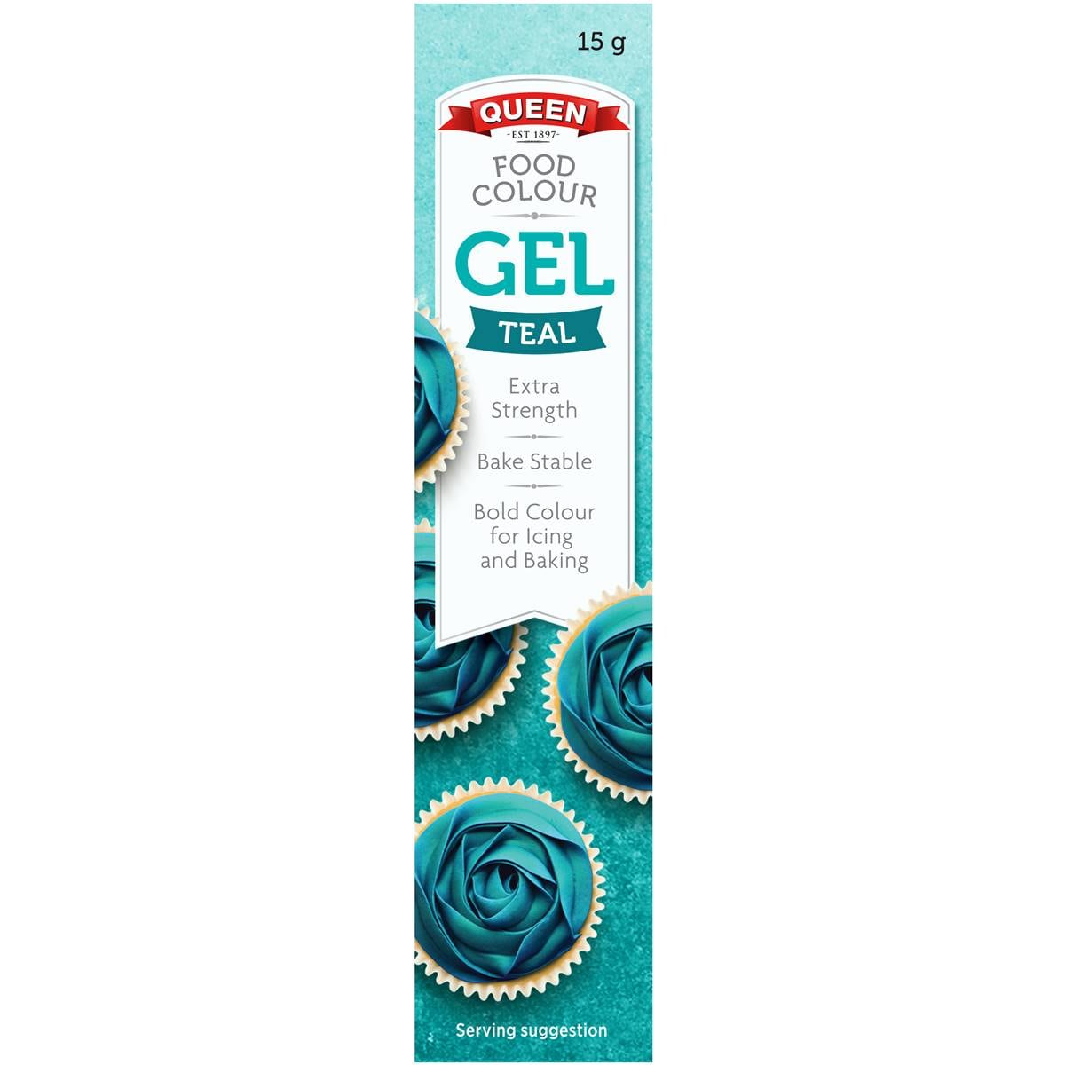 Queen Teal Food Colour Gel 15g | Woolworths