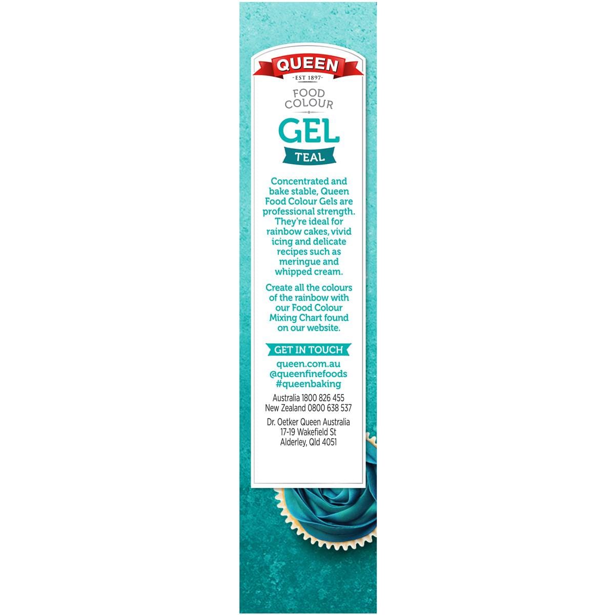 Queen Teal Food Colour Gel 15g | Woolworths