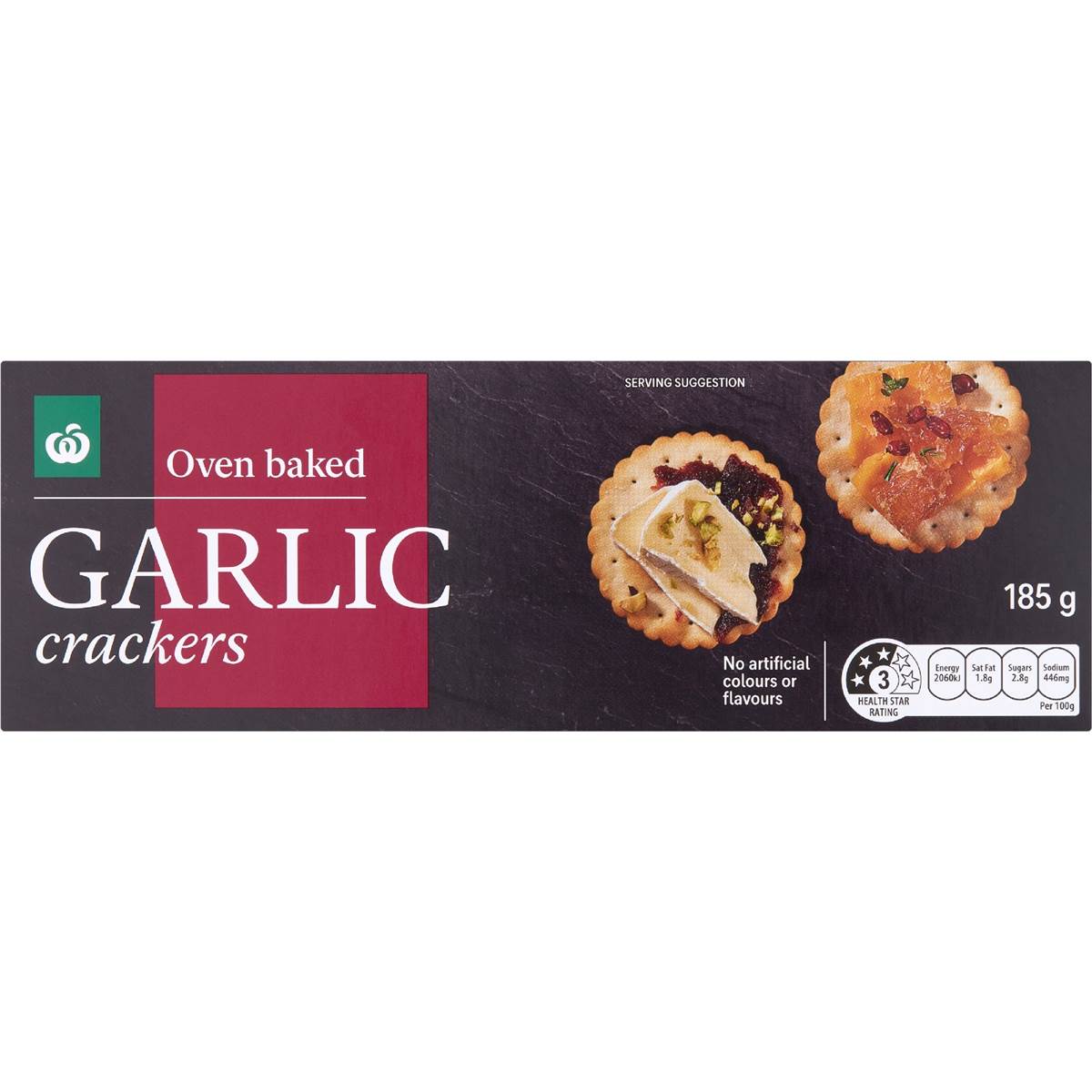 Woolworths Garlic Crackers 185g | Woolworths