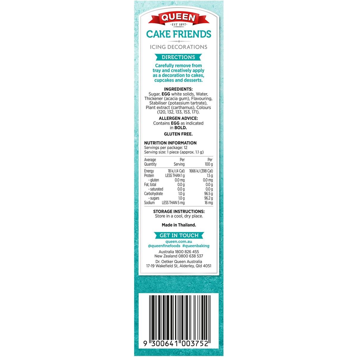 Queen Icing Decorations Cake Friends 12 Pack | Woolworths