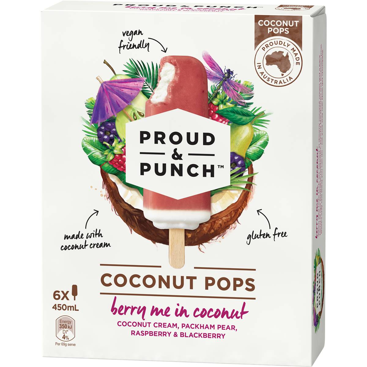 Proud & Punch Berry Me In Coconut 6 Pack | Woolworths