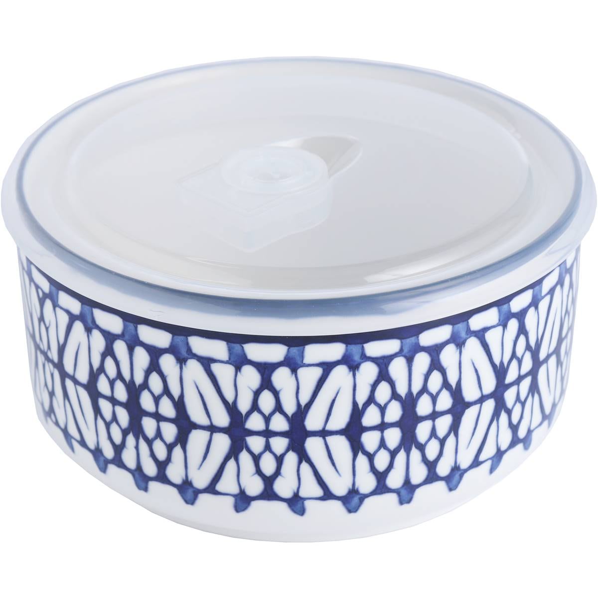 Mint Embossed Bowl With Lid Medium Each | Woolworths