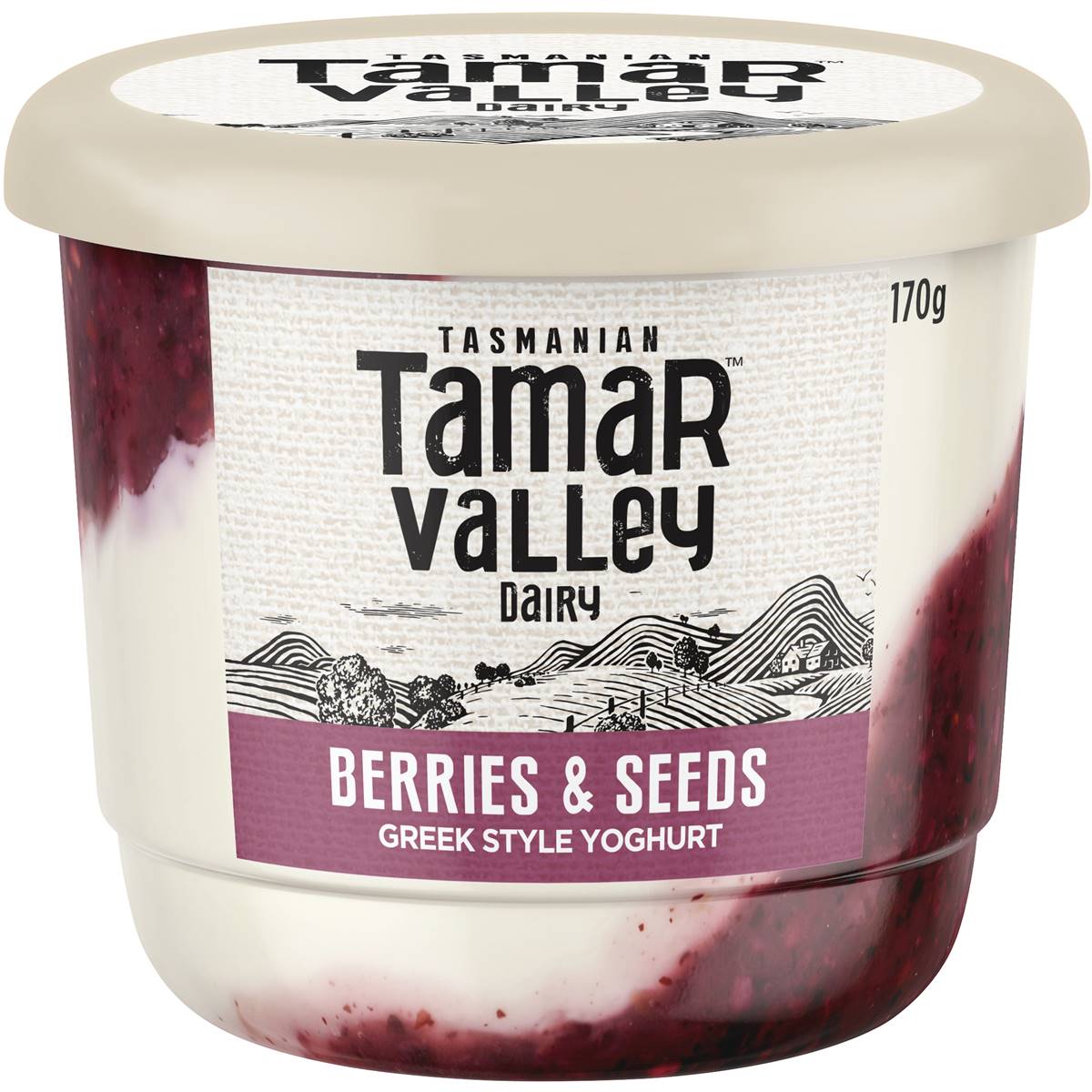 Tamar Valley Berries & Seeds Greek Style Yoghurt 170g | Woolworths