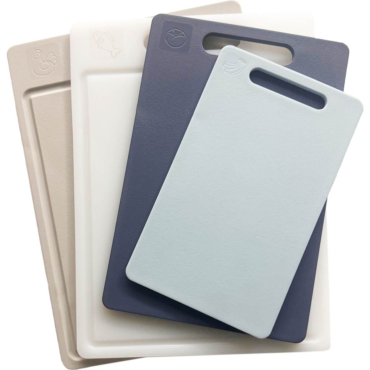 Mint Cutting Boards Colour Coded 4 Pack | Woolworths