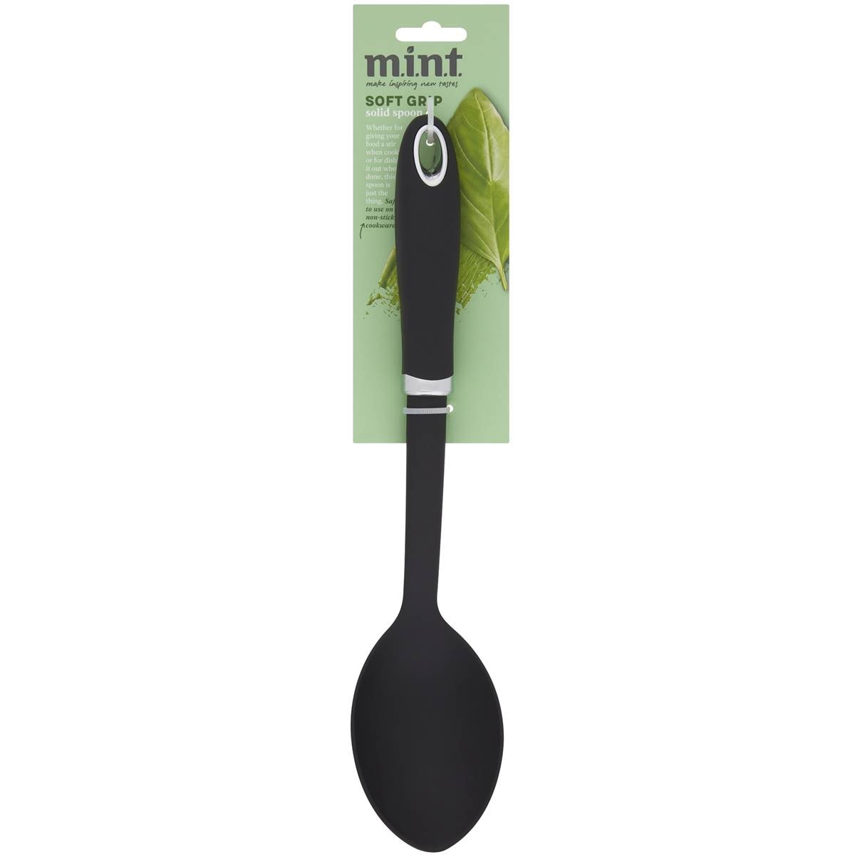 Mint Soft Grip Solid Spoon Each | Woolworths