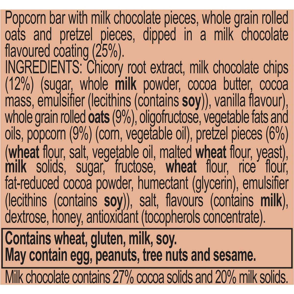 Milk Chocolate Popcorn Bar at Archie Cowley blog