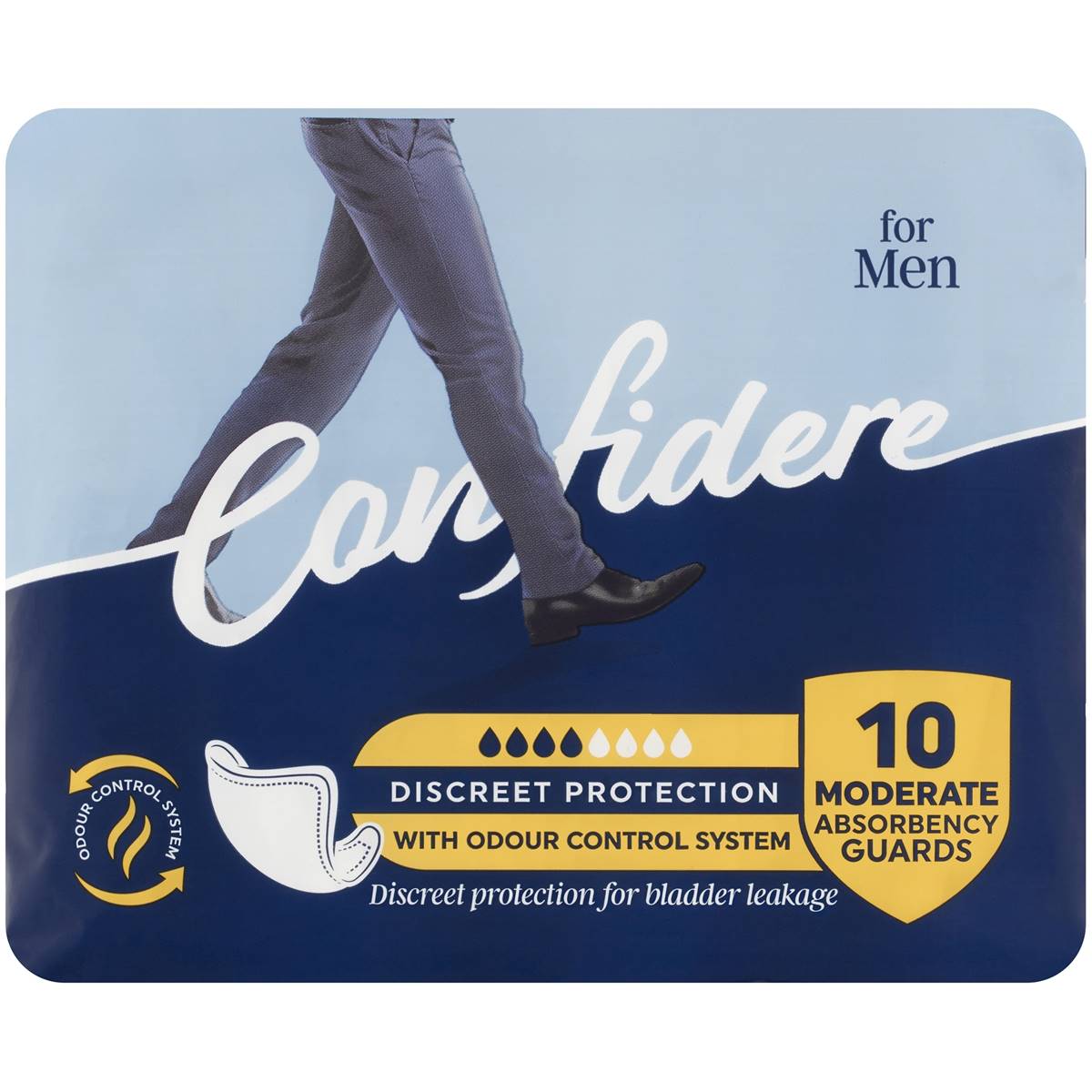 Confidere Incontinence Mens Guard 10 Pack | Woolworths