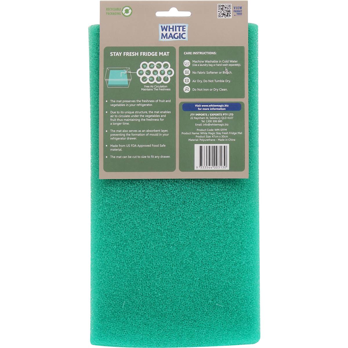 White Magic Stay Fresh Fridge Mat Each | Woolworths