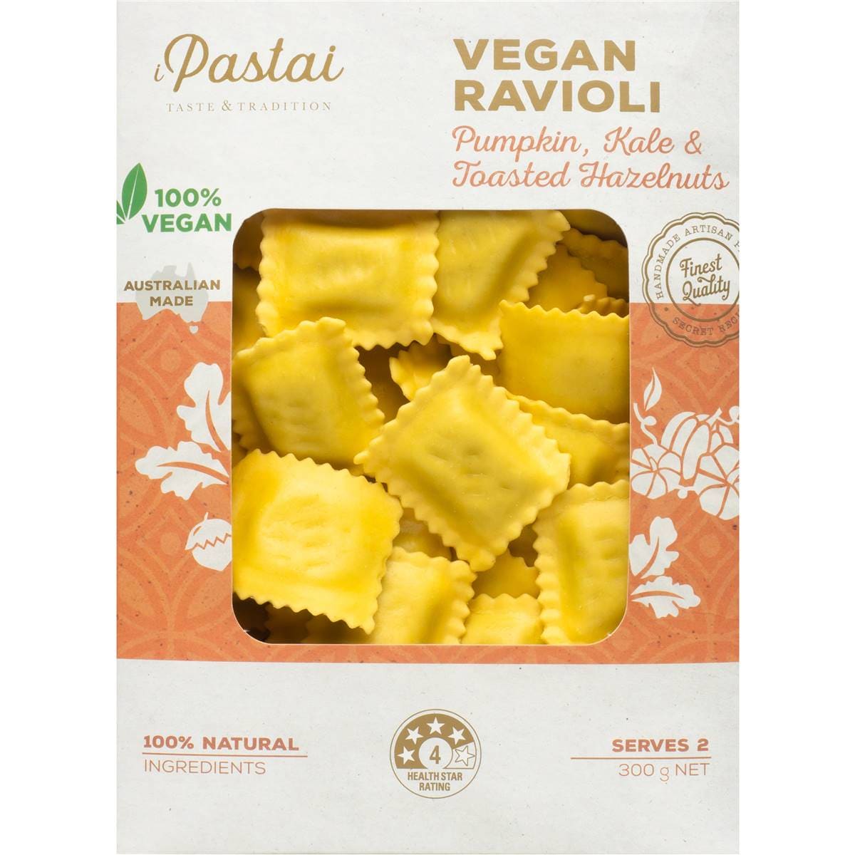 I Pastai Vegan Ravioli With Pumpkin Kale & Roasted Hazelnut 300g ...