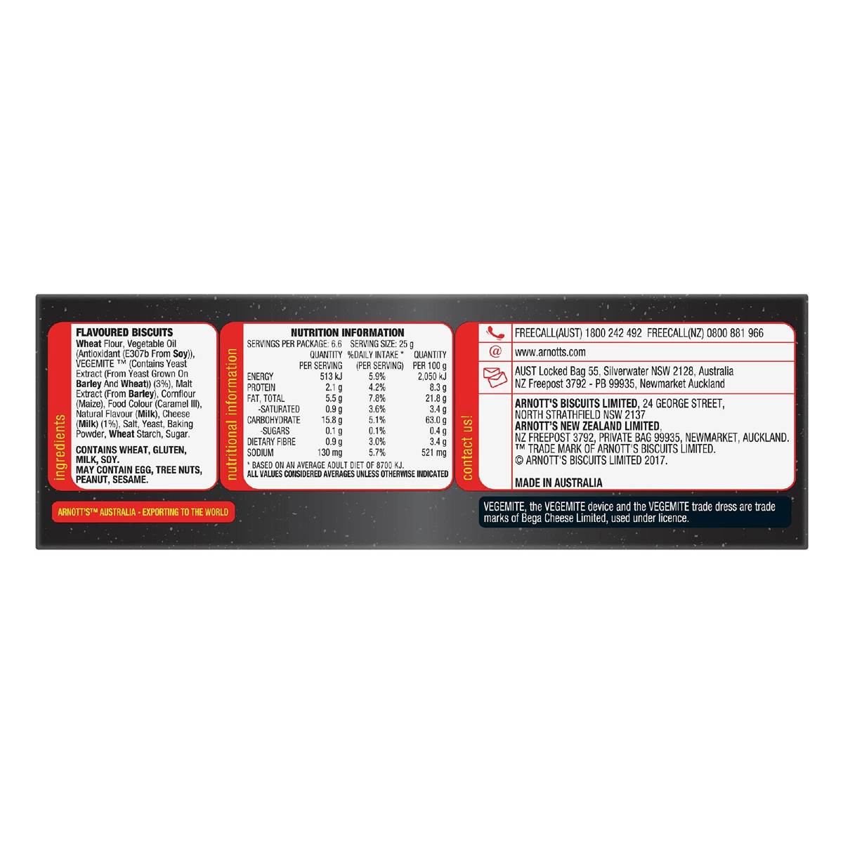 Arnott's Shapes Vegemite & Cheese Cracker Biscuits 165g | Woolworths Arnott's Shapes Vegemite & Cheese Cracker Biscuits 165g | Woolworths