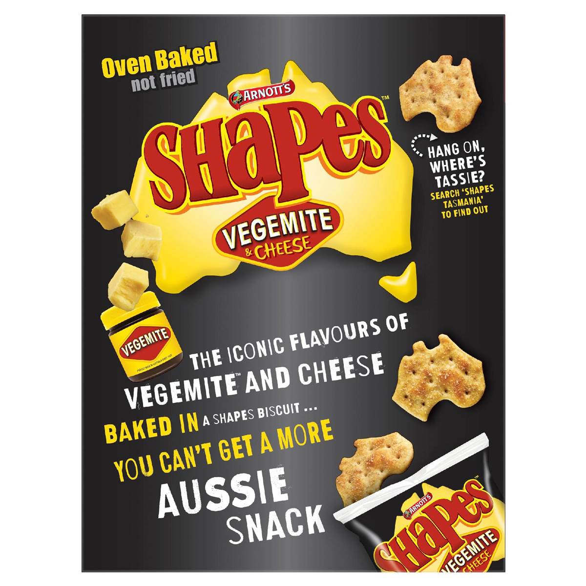 Arnott's Shapes Multipack Cracker Biscuits Vegemite & Cheese 8 Pack ... Arnott's Shapes Multipack Cracker Biscuits Vegemite & Cheese 8 Pack ...