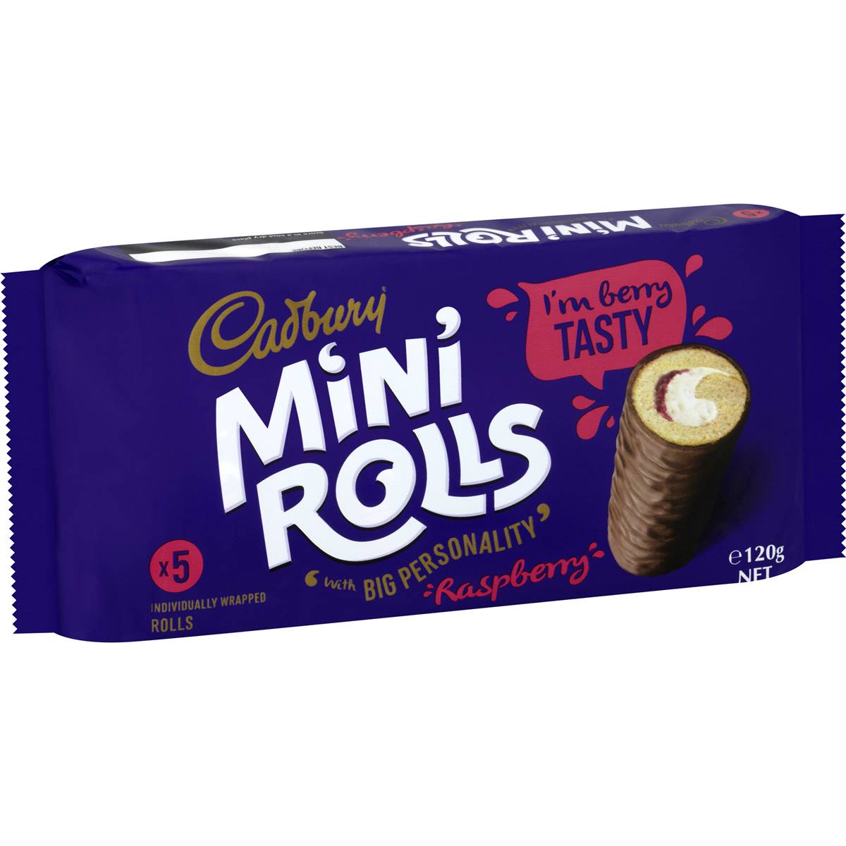 Cadbury Mini Rolls Raspberry 5 Pack | Woolworths