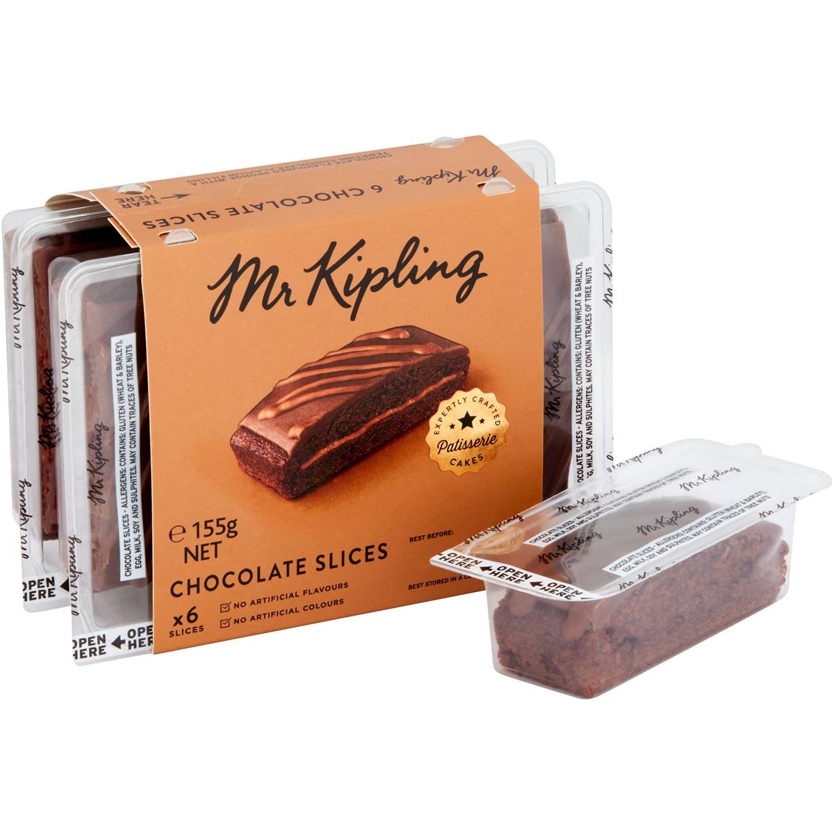 Mr Kipling Choc Slice 6 Pack | Woolworths